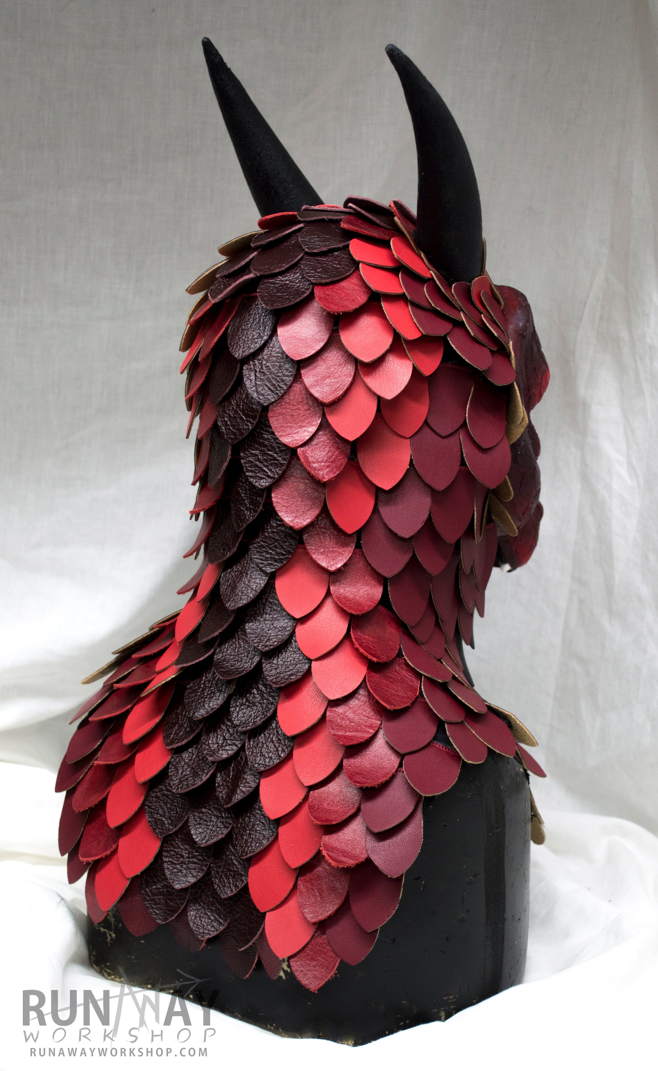 Custom painted LARP Scaled hooded mask – Runaway Workshop