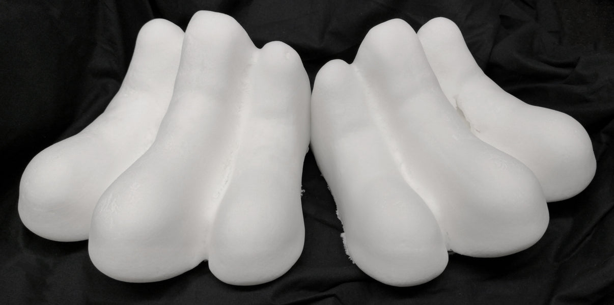Three toe paw padding for costumes, mascots and fursuits – Runaway Workshop